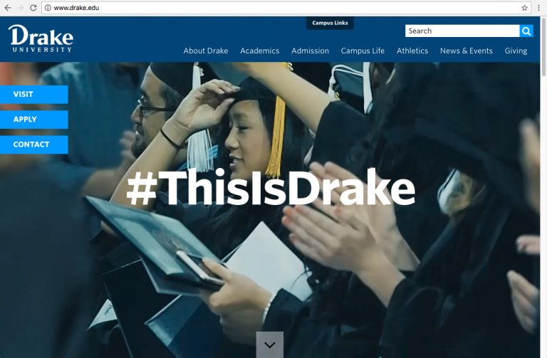 Drake homepage gets a new look - Drake University Newsroom